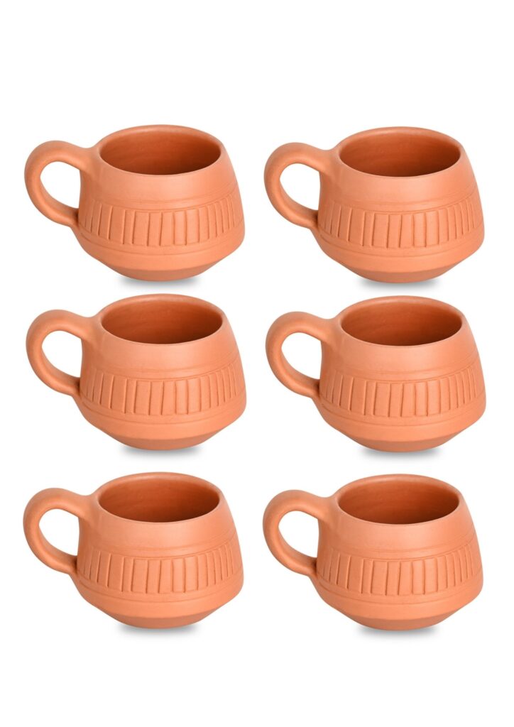 Terracotta Coffee Cup set of 6 - No Plastic Shop