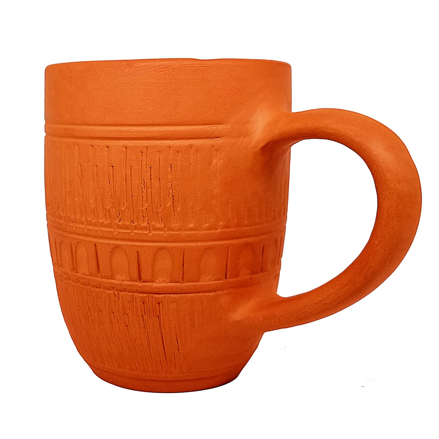 Terracotta Coffee Clay Mug for Milk, Tea and Coffee - No Plastic Shop