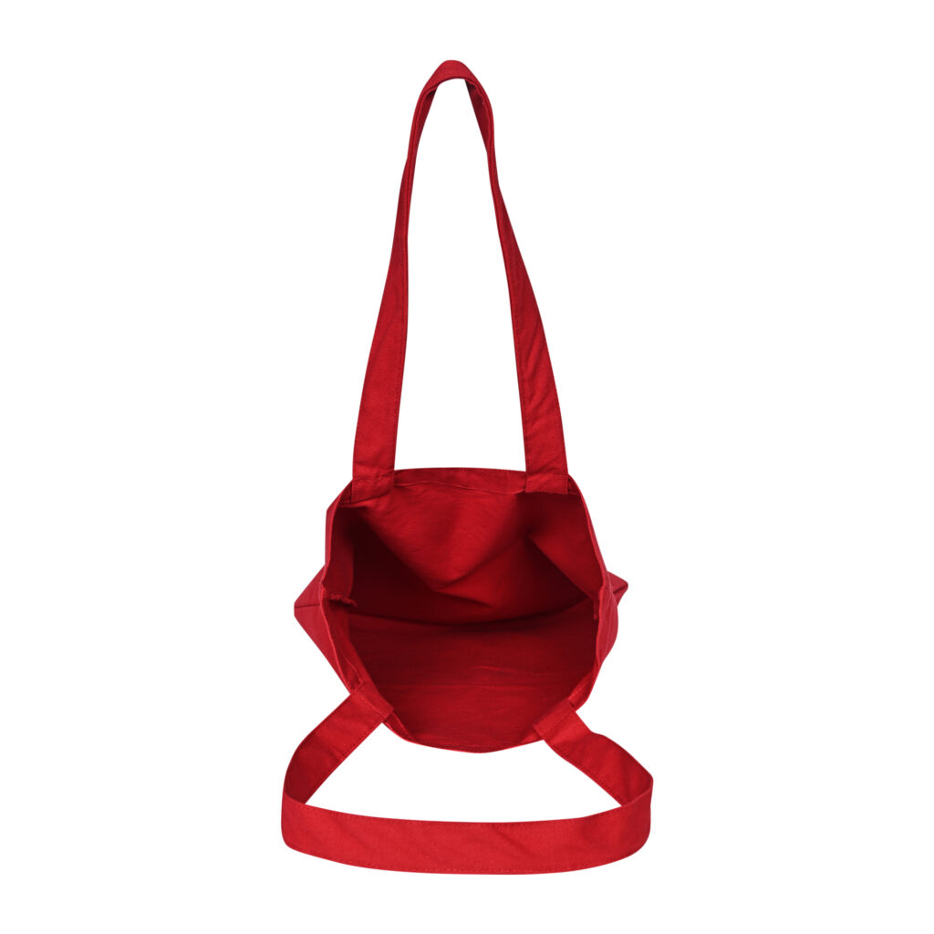 Plain Canvas Red Bag easy to carry bags (25 Count) 14" x 16" - No ...